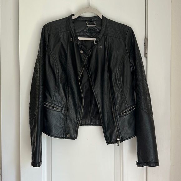 Jou Jou | Jackets & Coats | Joy Jou Vegan Leather Moto Jacket | Poshmark
